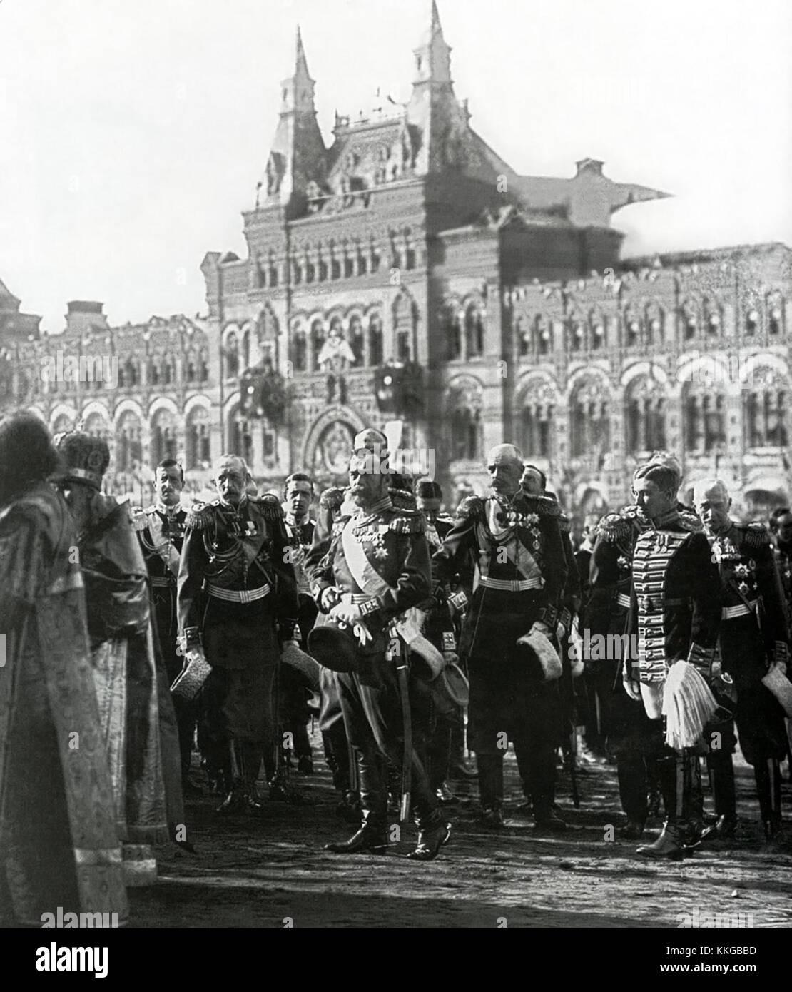 The photograph of Nicholas on Red Square in 1913 captures a significant ...