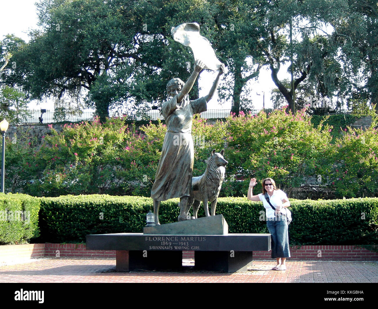 Florence Martus, known as the Waving Girl of Savannah, was a local icon ...