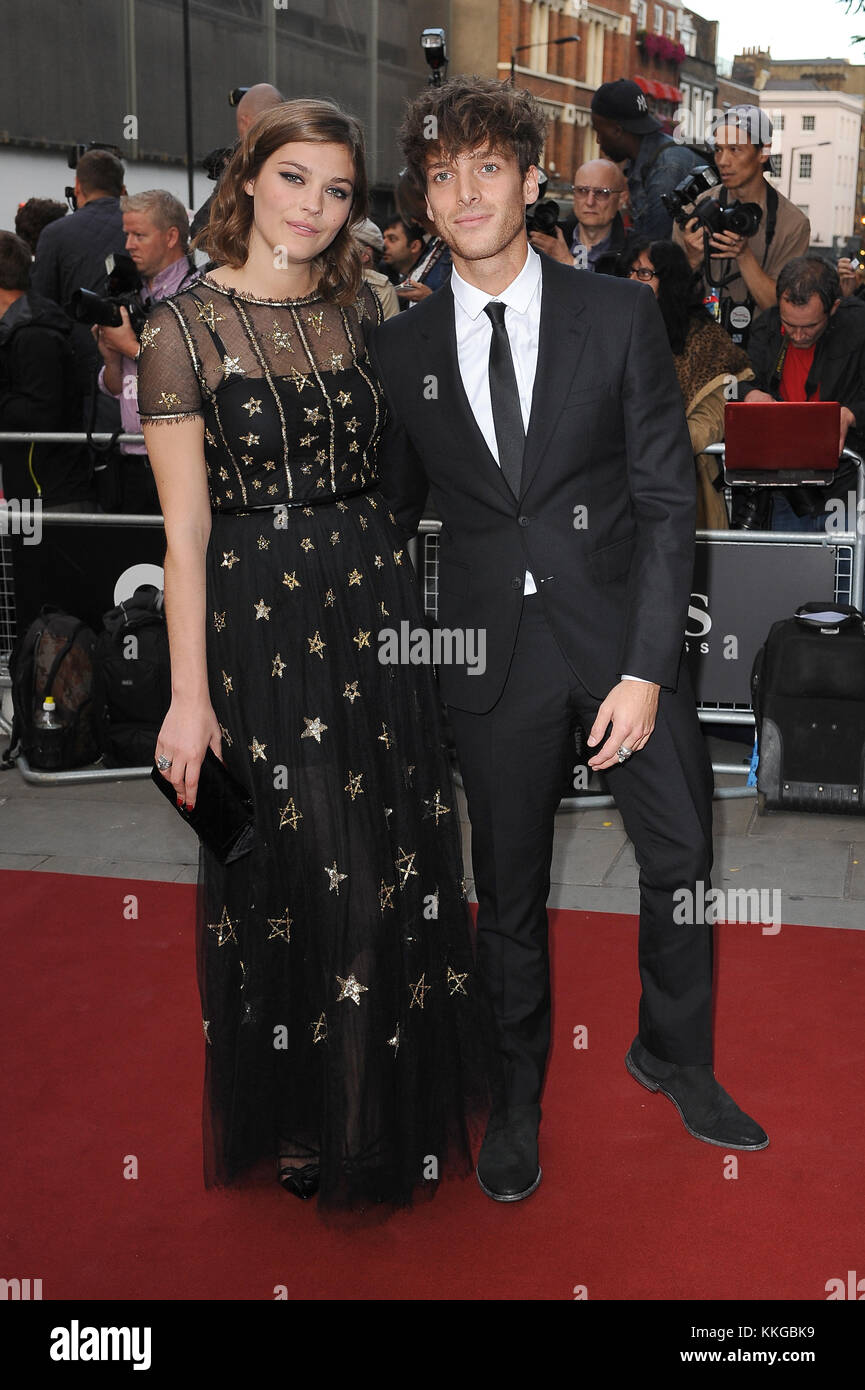 Amber Anderson and Paolo Nutini attend the GQ Men of the Year Awards at ...