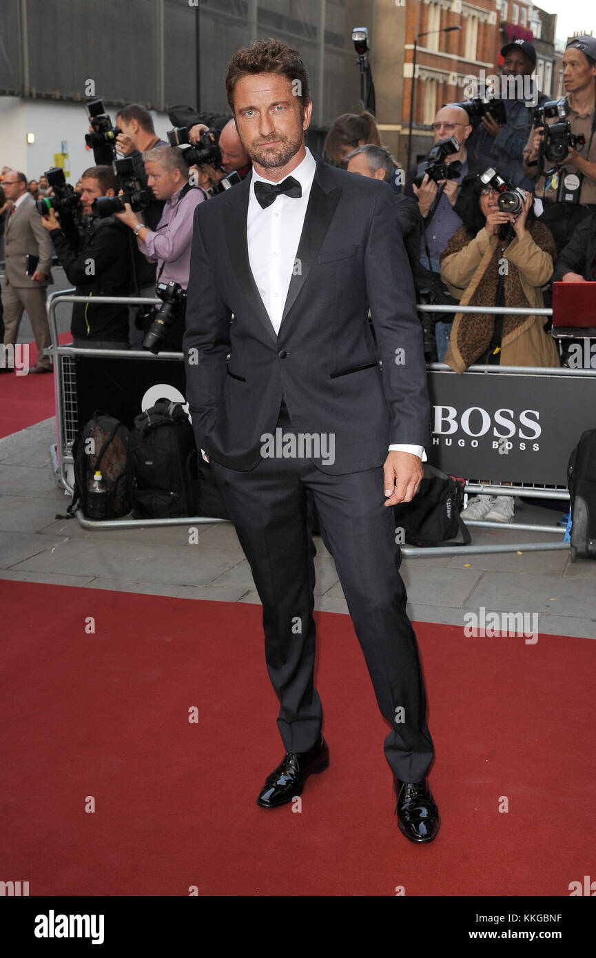 Scottish actor Gerard Butler attends the GQ Men of the Year Awards at ...