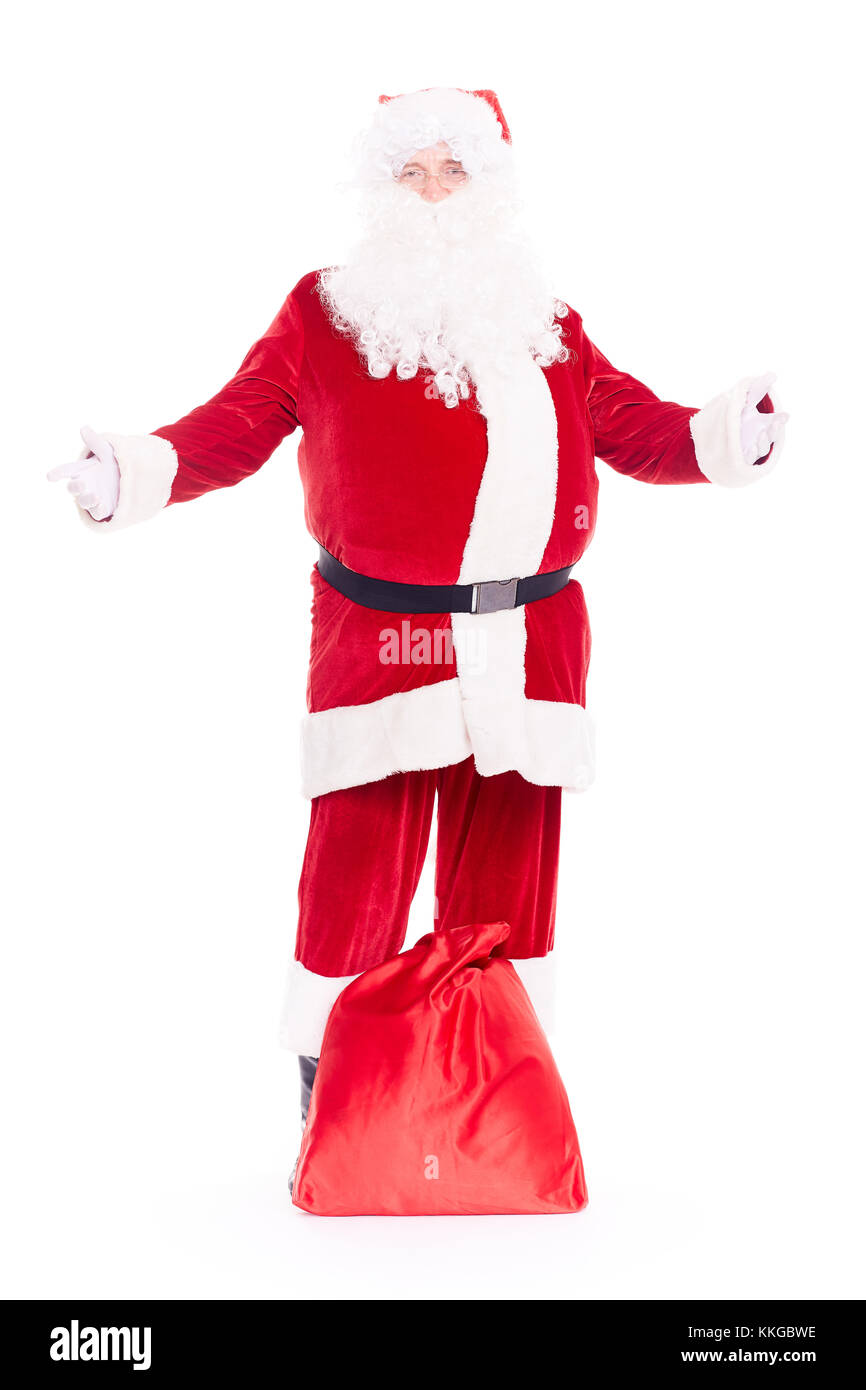 Santa Claus with sack Stock Photo - Alamy