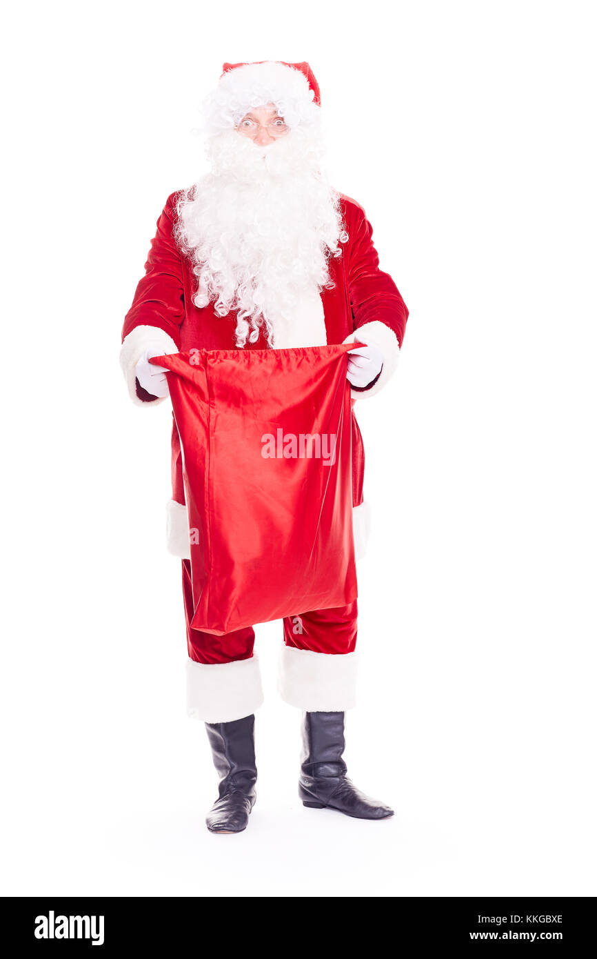 Santa bag open Cut Out Stock Images & Pictures - Alamy