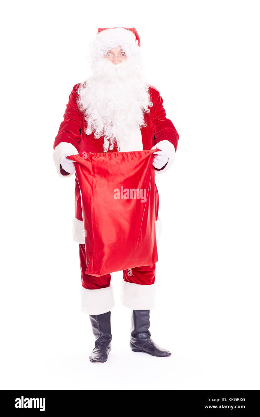 Santa Claus with sack Stock Photo - Alamy