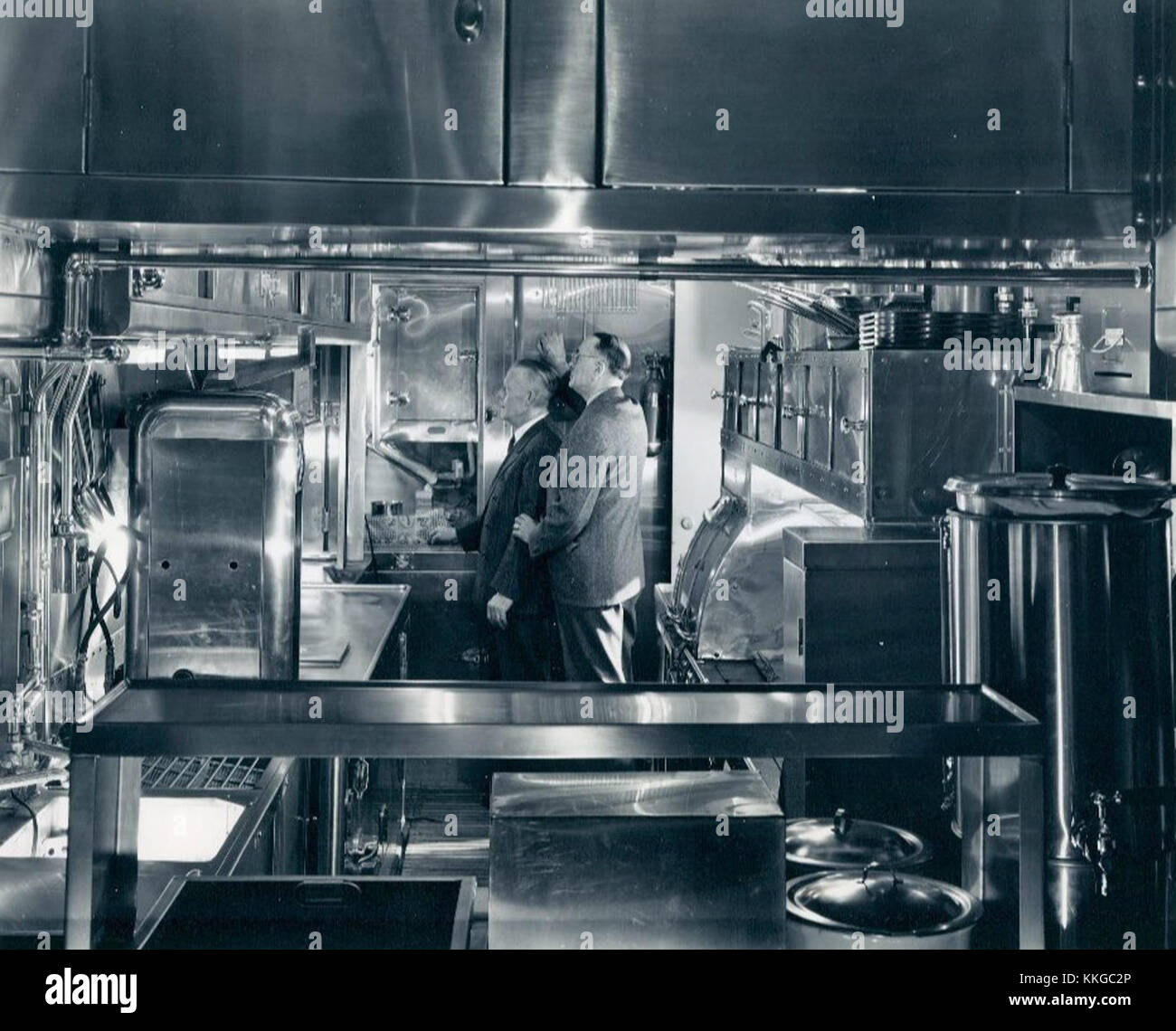 The Union Pacific dining car kitchen from 1949 is a historical example ...