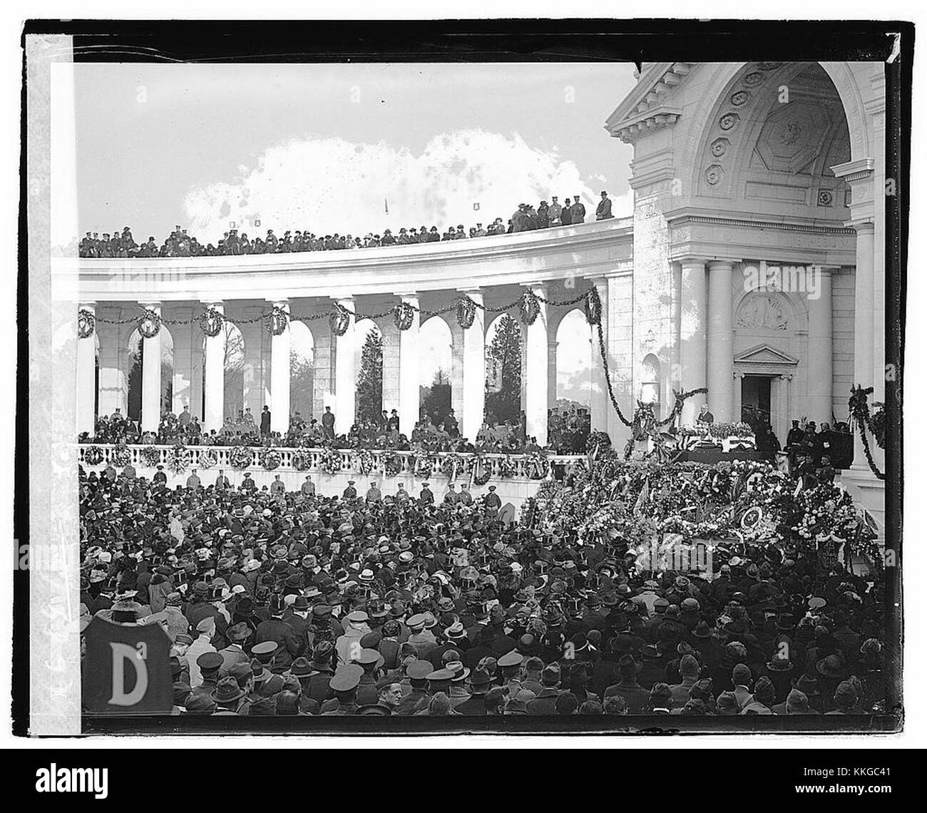 Memorial ceremony held in Black and White Stock Photos & Images - Alamy