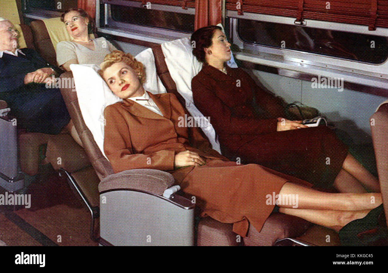 Union Pacific Railroad coach cars are known for their seating ...