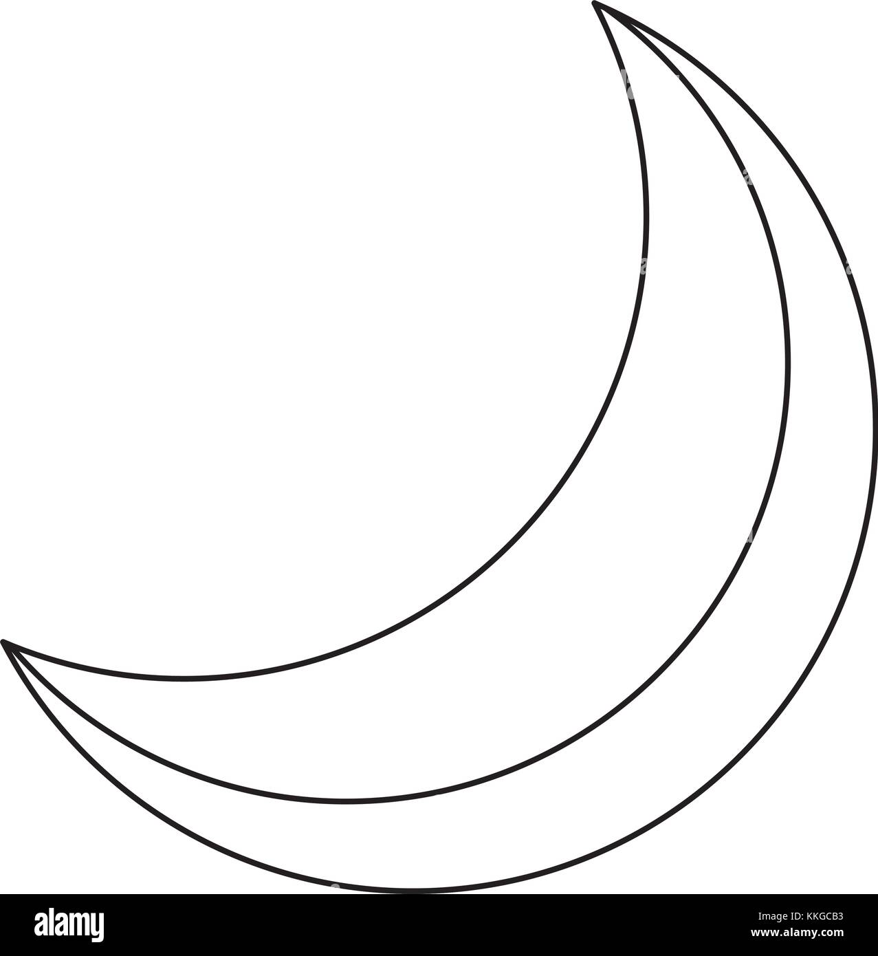 half moon night celestial natural image Stock Vector Image & Art - Alamy