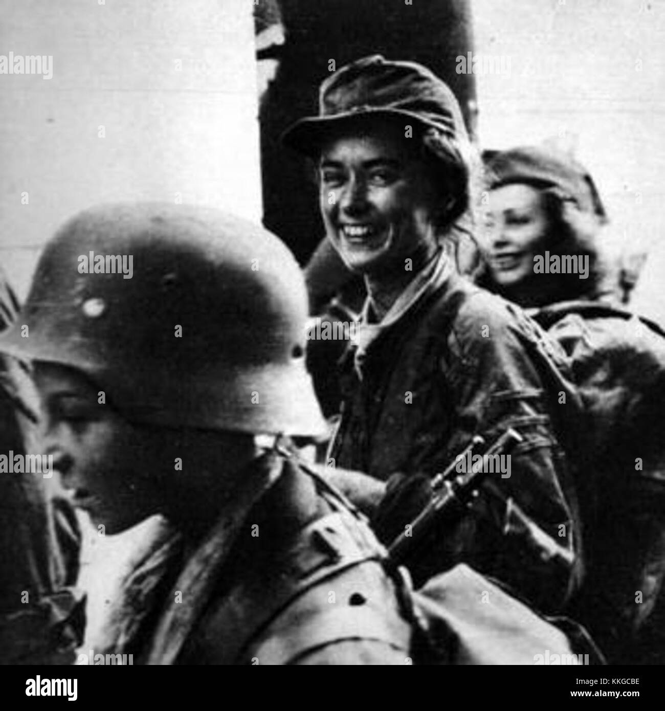 This image depicts a detailed scene from the Warsaw Uprising, a pivotal ...