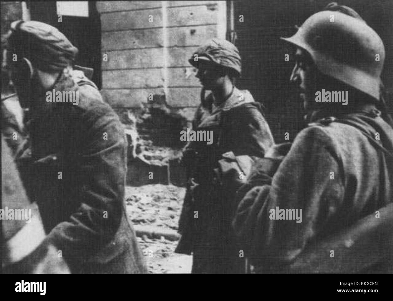 A photograph from the Warsaw Uprising, taken by photographer ...