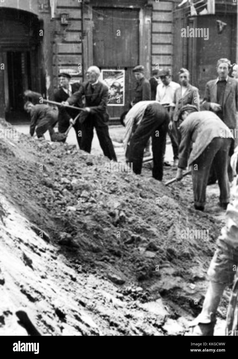 The Warsaw Uprising by Lokajski depicts key moments from the 1944 ...