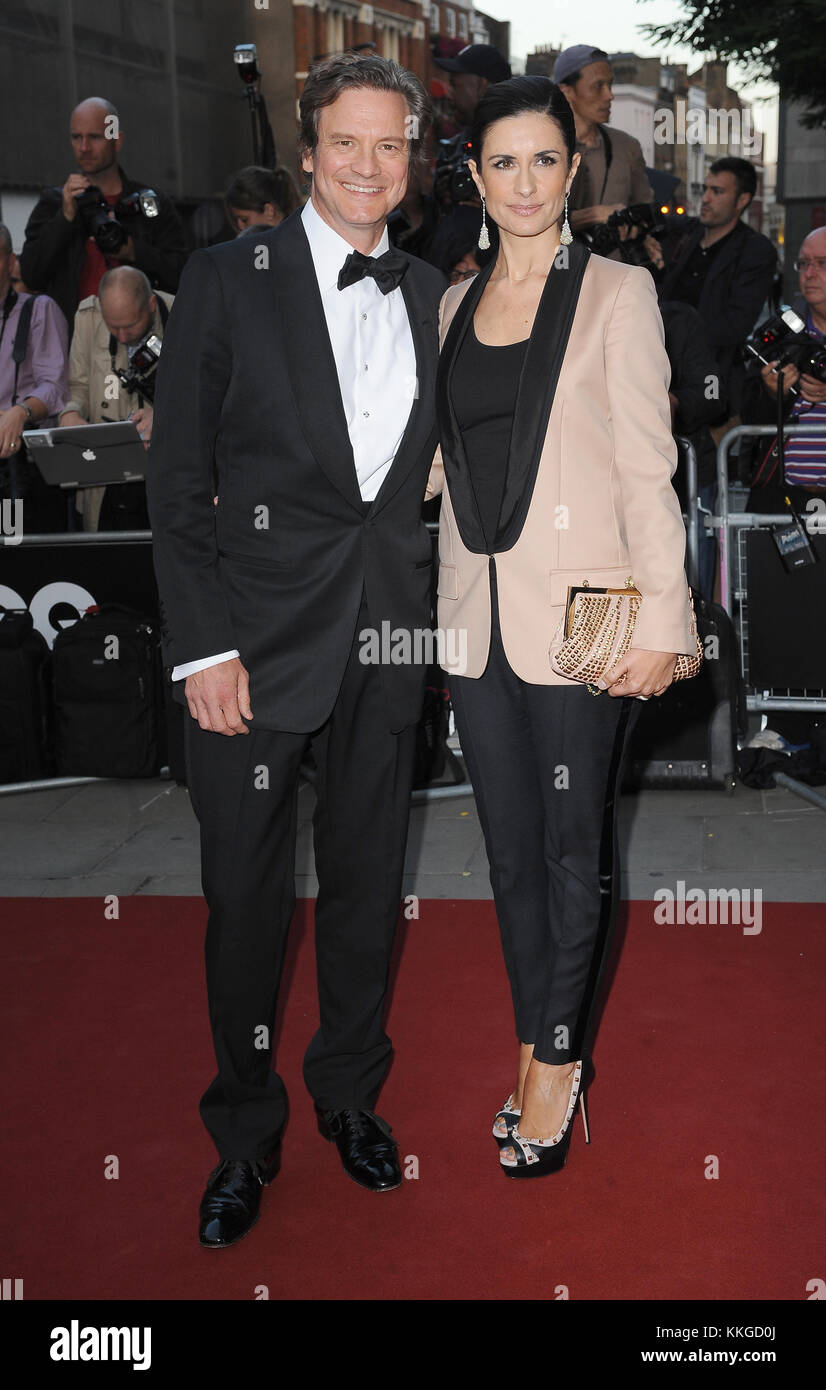 Colin Firth and Livia Firth attend the GQ Men of the Year Awards at The ...