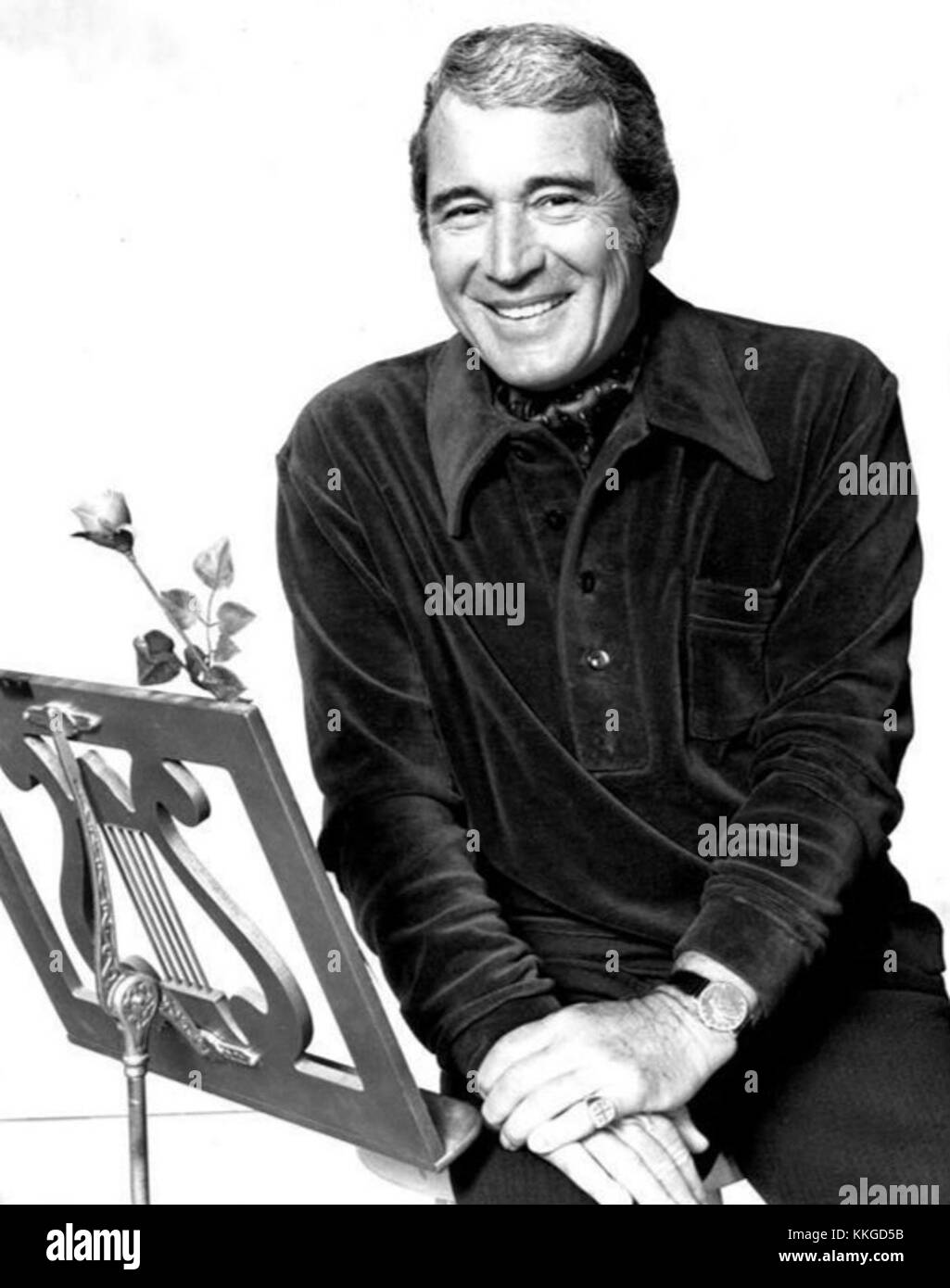 Perry Como, the renowned American singer, is featured in a 1976 ...