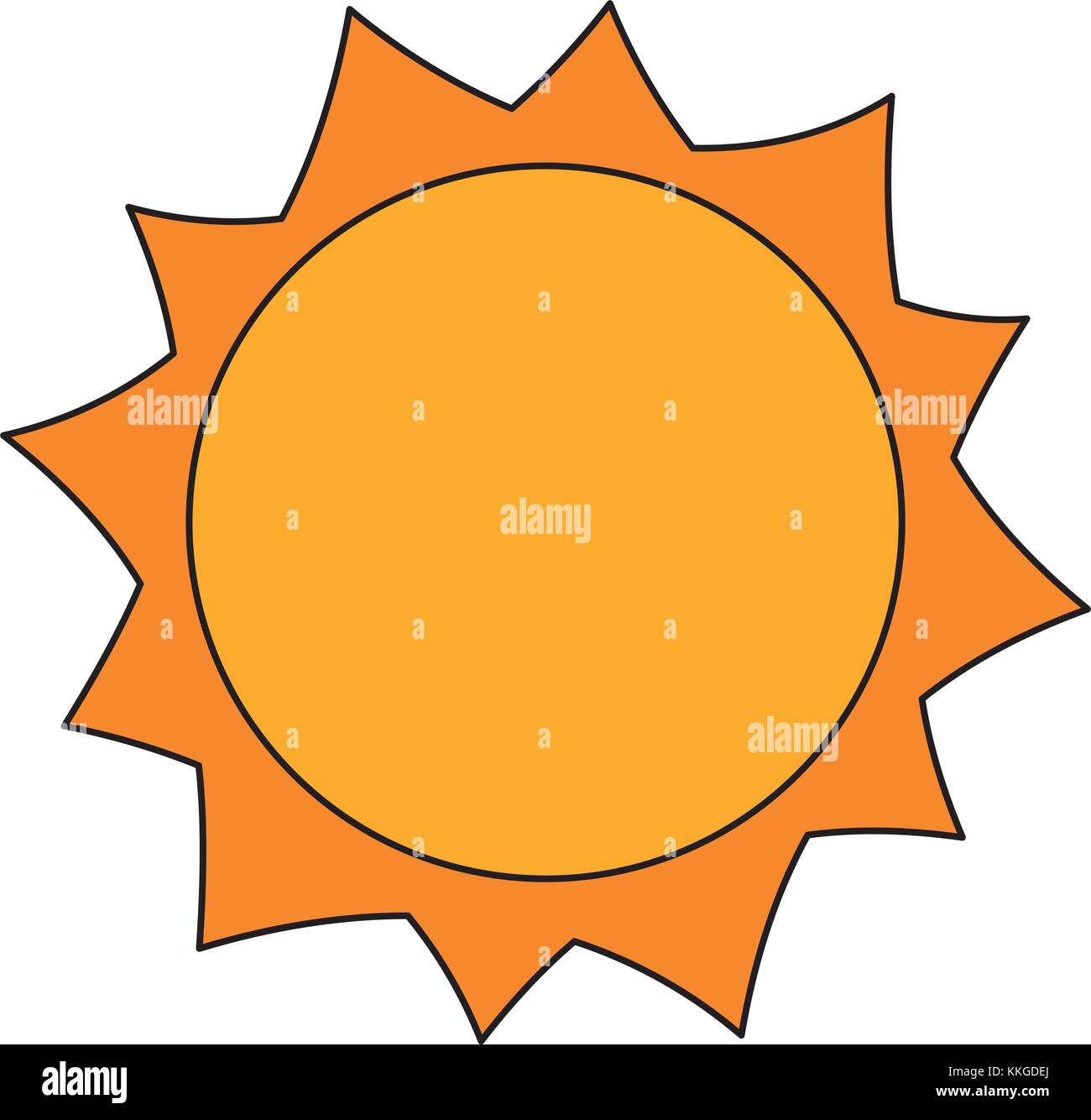 Sunny sun sunshine hot heatwave Stock Vector Images - Alamy