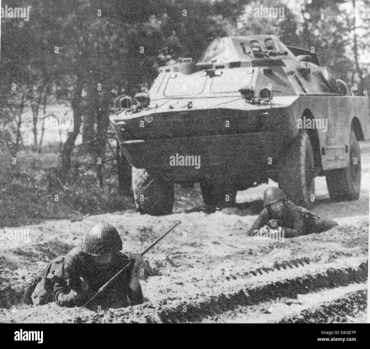 The BRDM-2 is a Soviet-designed amphibious armored reconnaissance ...