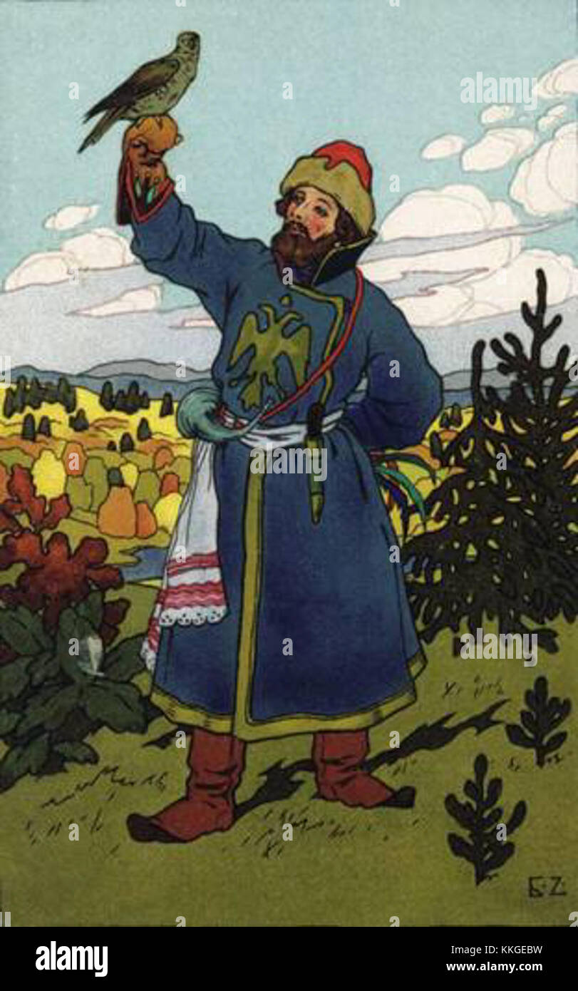 Boris Zvorykin's 'Falconer' from the 1900s is a notable work in early ...