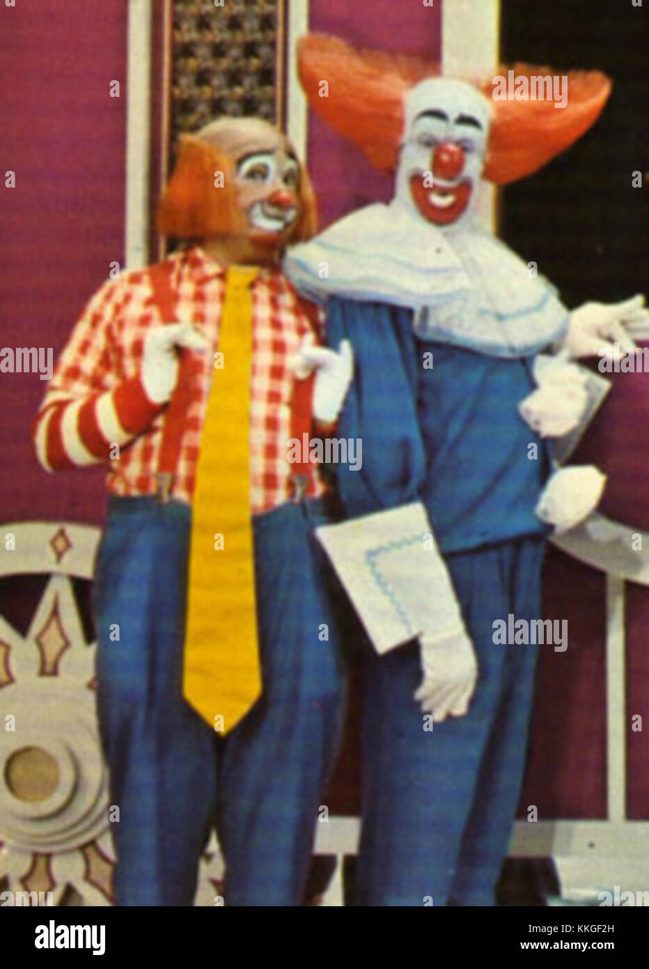 A promotional image from 1976 showing Bob Bell as Bozo the Clown, with ...