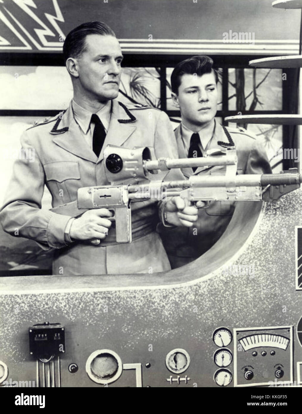 A depiction of the Atomic Rifle used by Captain Video, a fictional ...