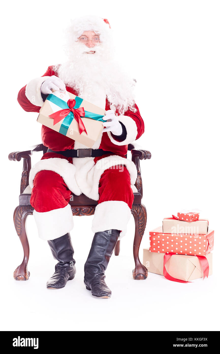 Senior male in santa Cut Out Stock Images & Pictures - Alamy