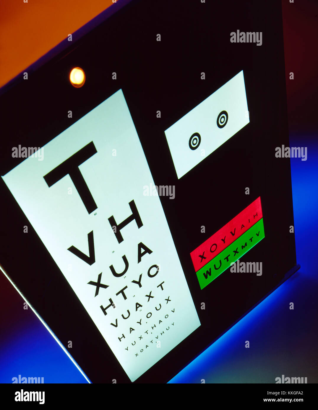Eyesight test at the Opticians. An optician is a technical practitioner ...
