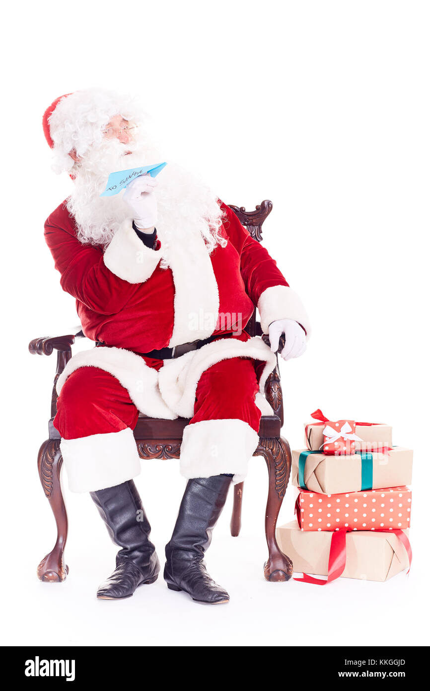 Santa airplane hi-res stock photography and images - Alamy
