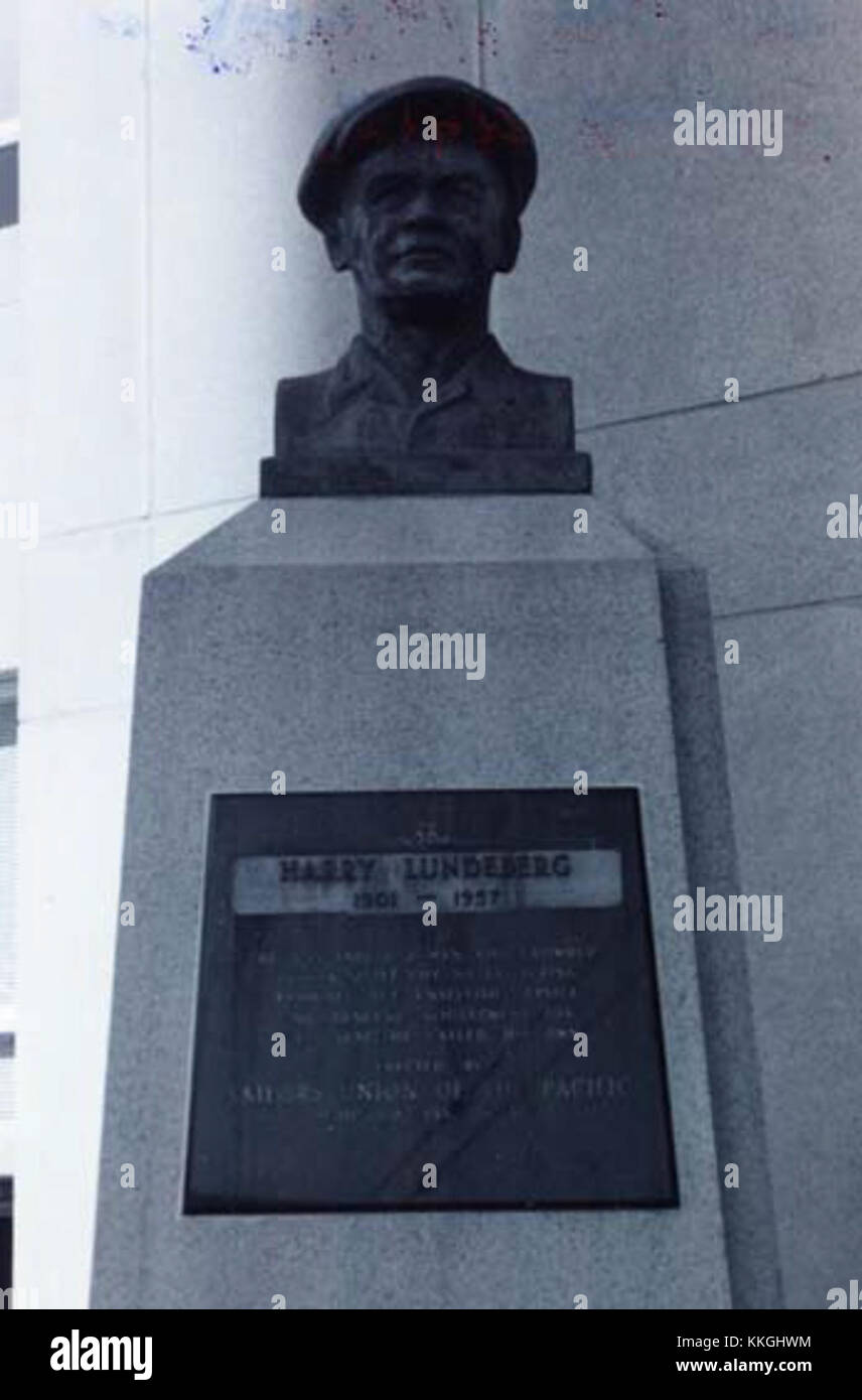 This photograph, taken by E. Hunt, depicts Harry Lundeberg, an ...