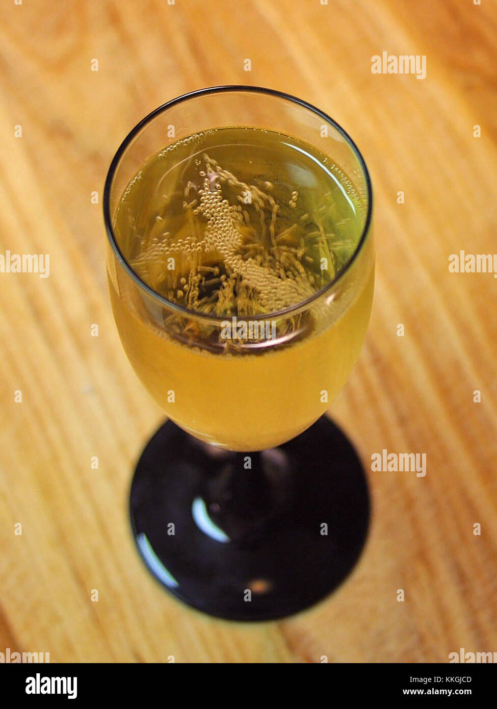 Close-up photograph of a champagne bottle labeled 'Champagne2 ...