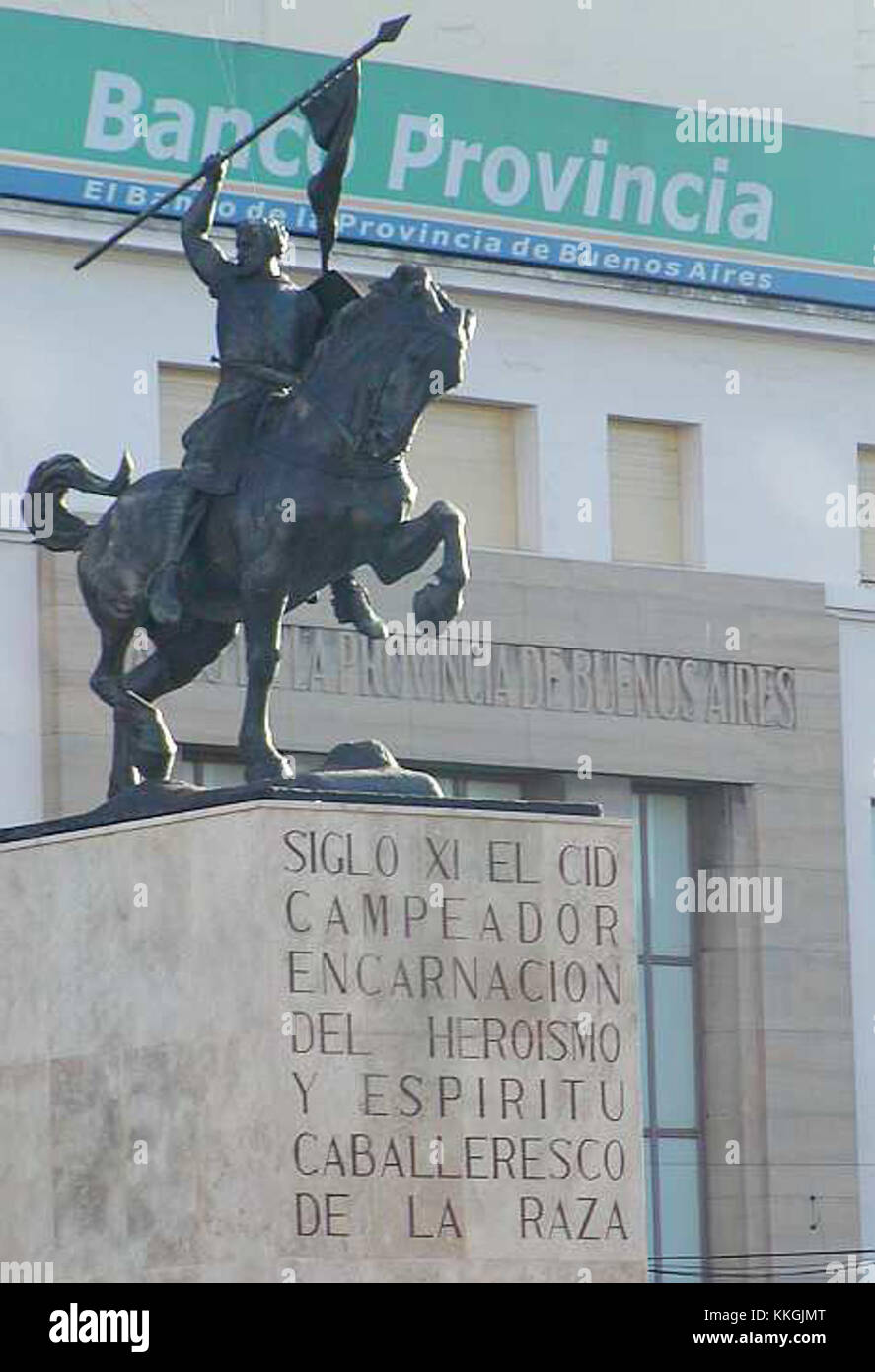 Cid Campeador is a statue located in Buenos Aires, Argentina, depicting ...
