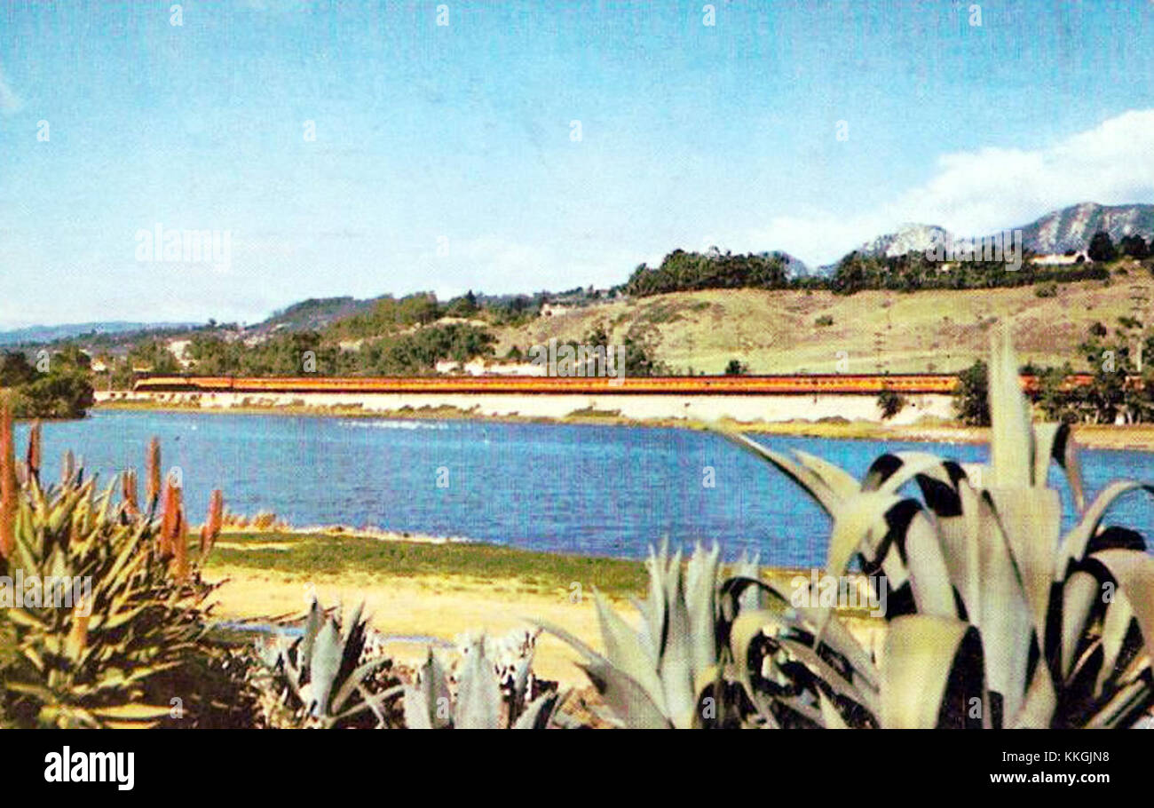 A vintage image of the Coast Daylight train from 1956, showcasing the ...