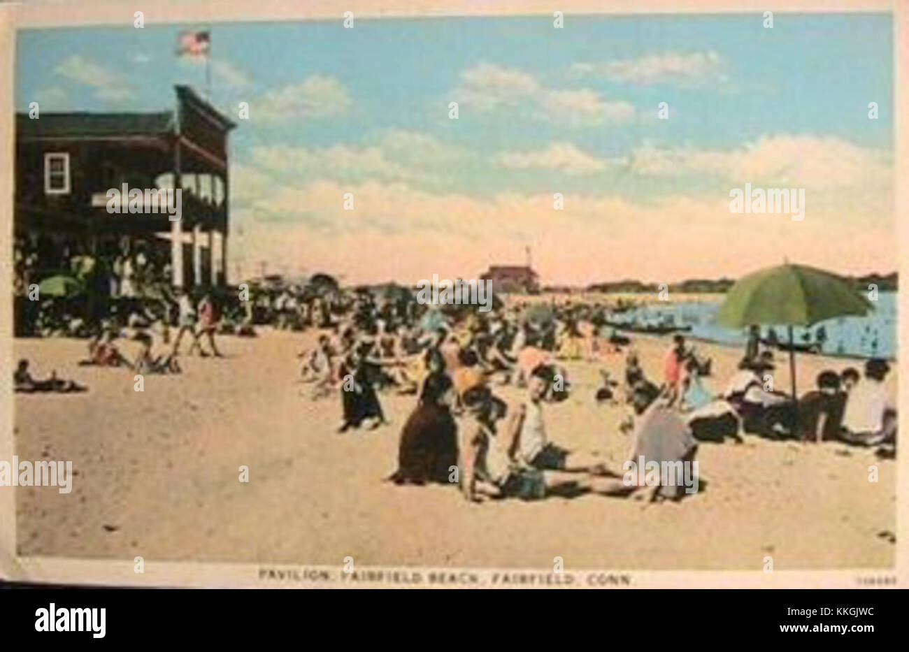 This postcard, dated circa 1915, showcases Penfield Beach in Fairfield ...