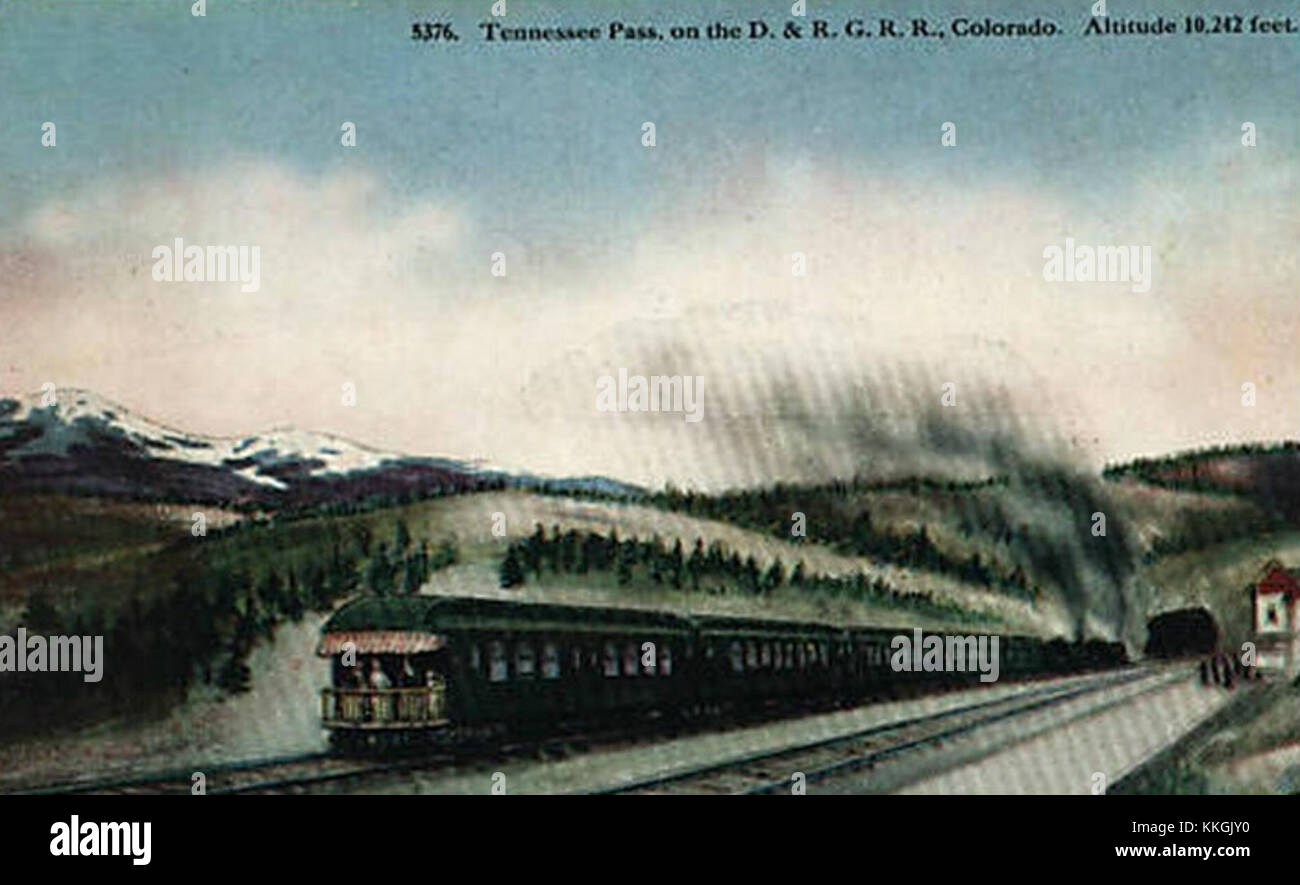 The Denver and Rio Grande Western train at Tennessee Pass showcases a ...