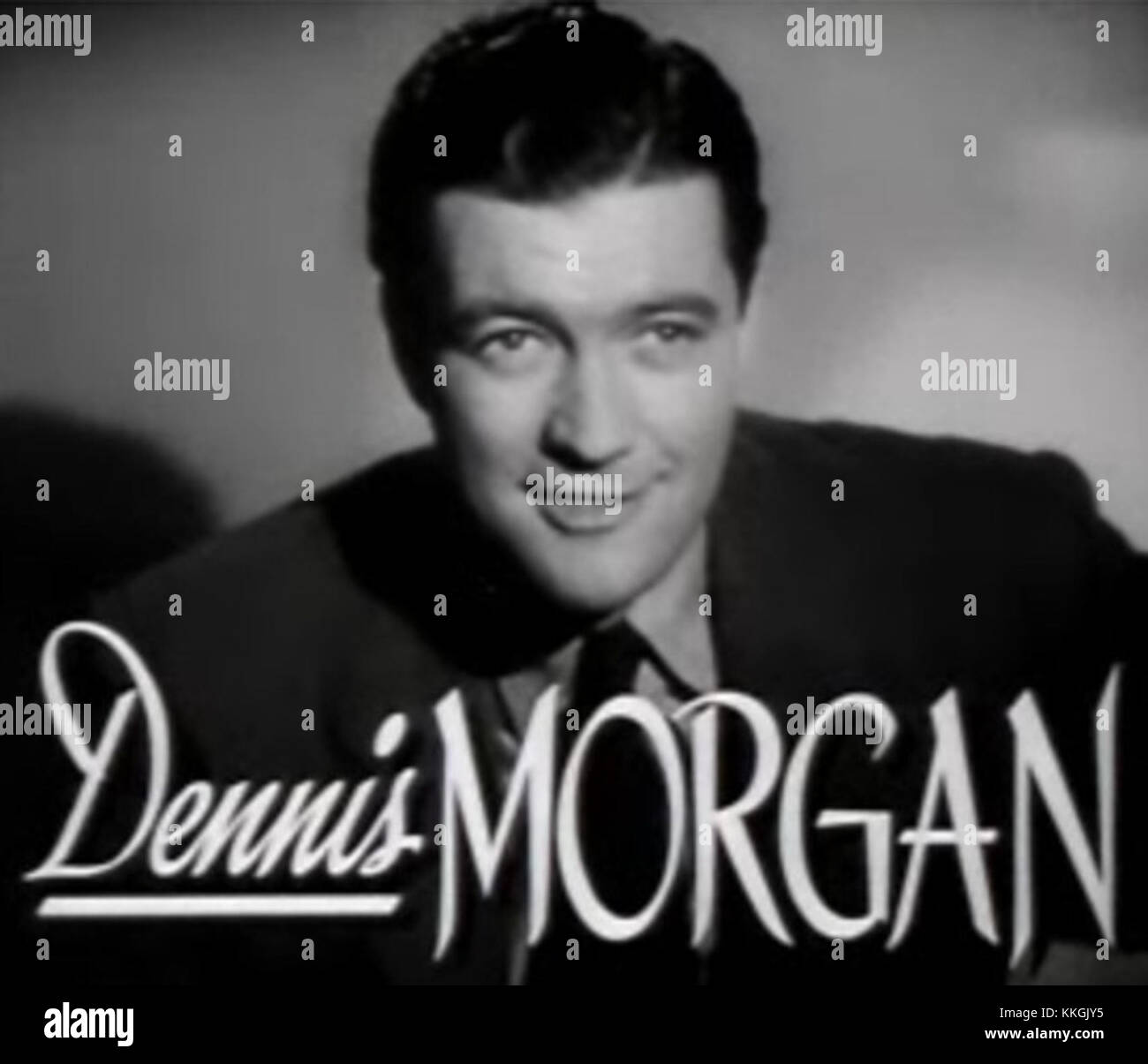 Dennis Morgan appears in a trailer for the film *The Hard Way ...