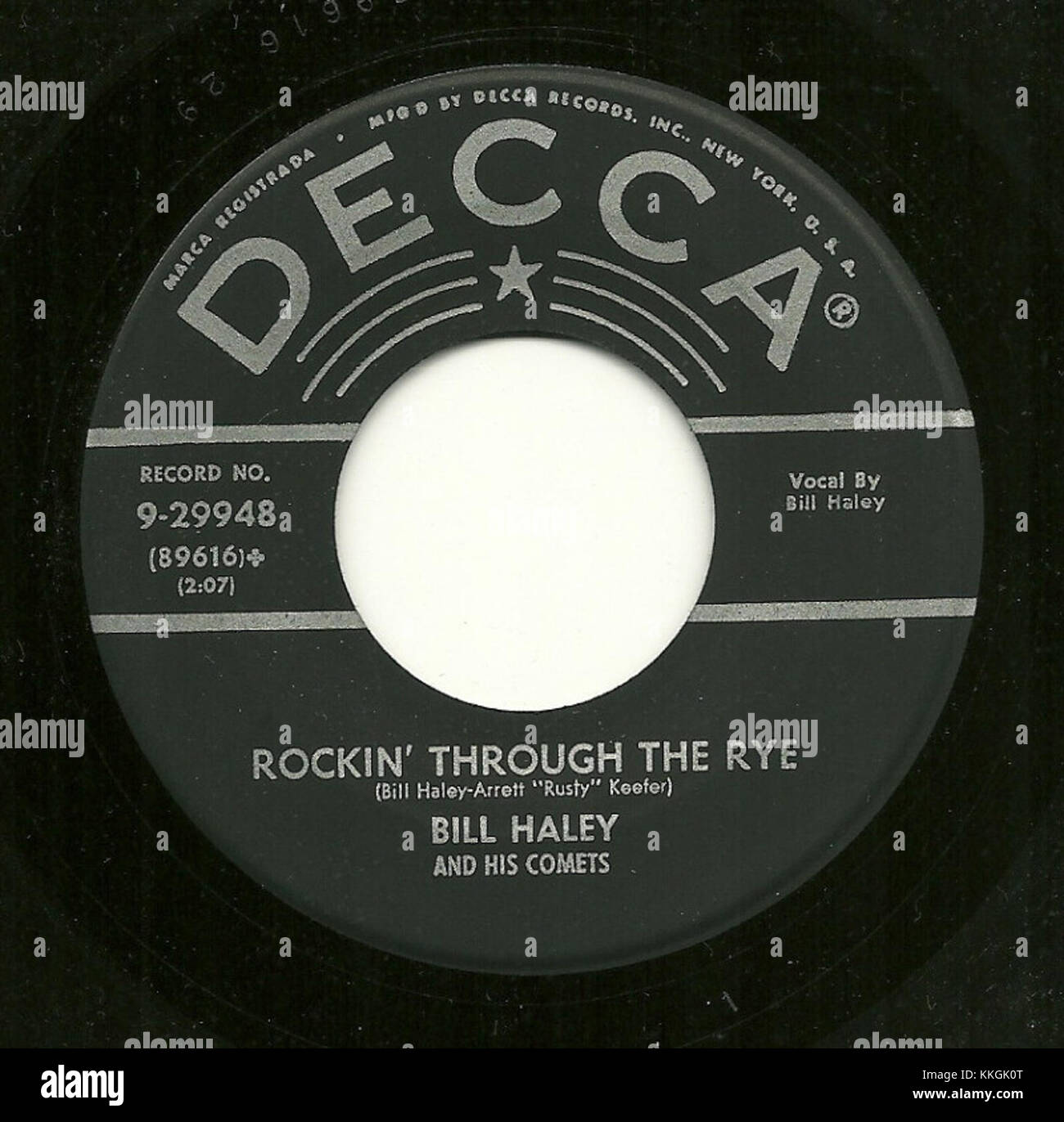 Decca 9-29948 is a vinyl single released with the song 'Rockin' Through ...