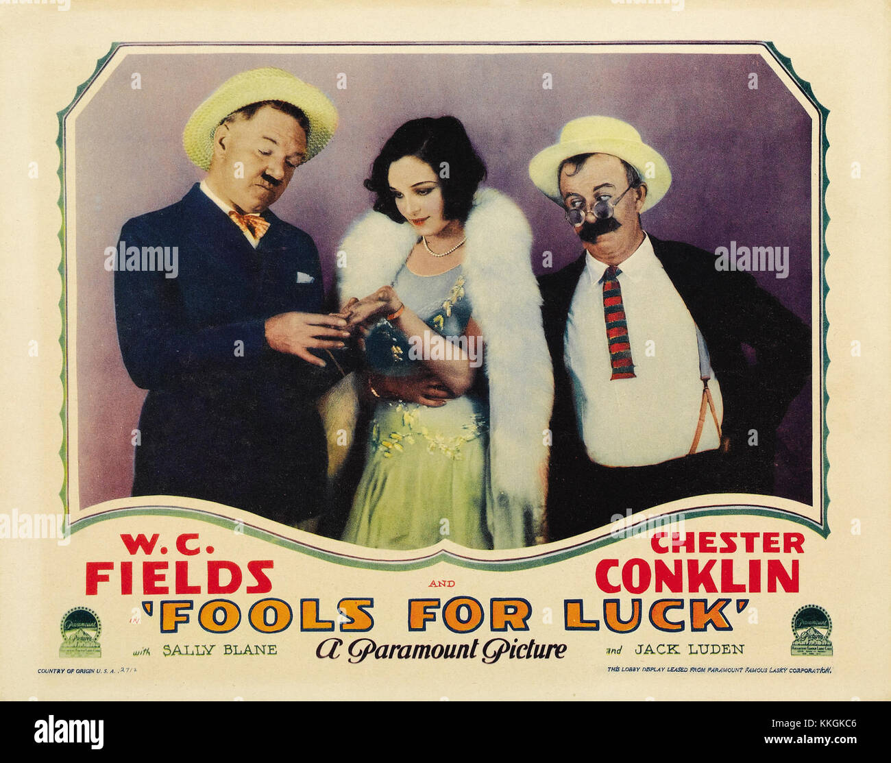 Poster for the 2003 production of 'Fools for Luck,' a play about ...
