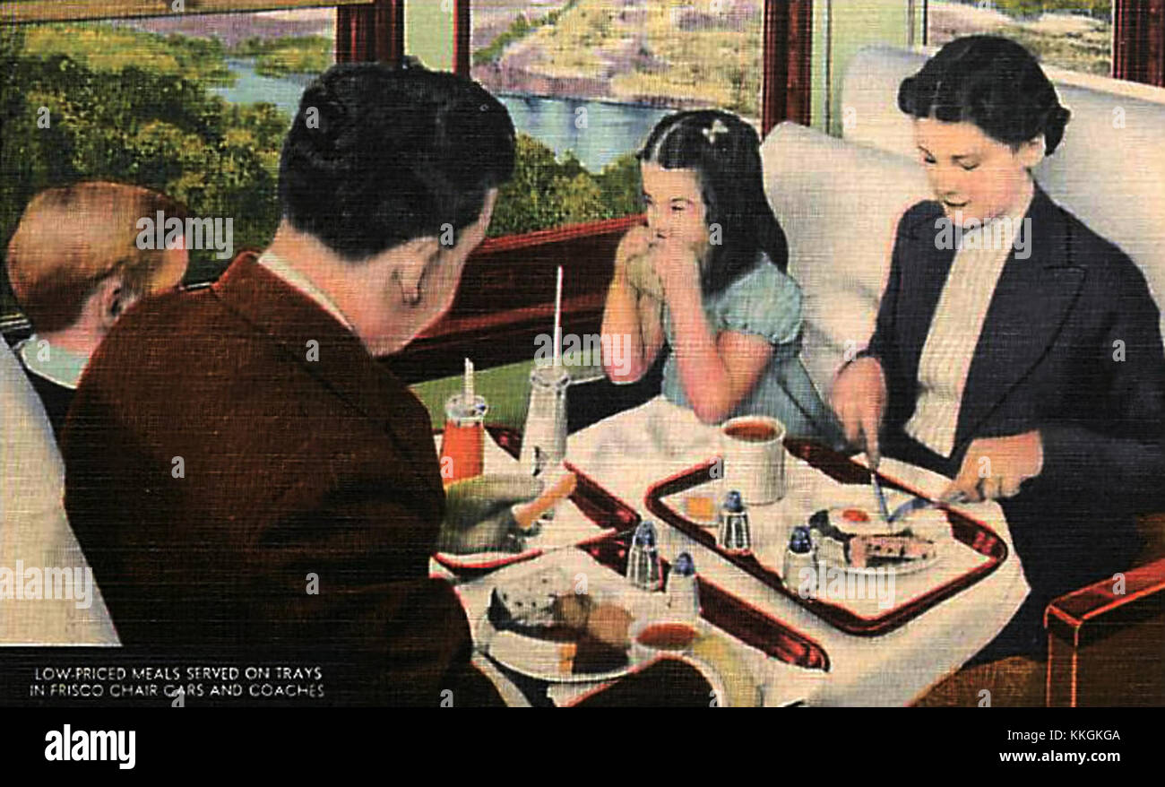 The Frisco chair car and coach meals offer a glimpse into the dining ...