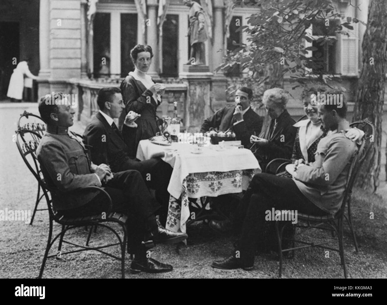 This photograph taken in the summer of 1917 shows the Wittgenstein ...