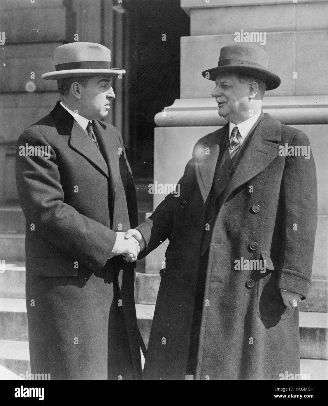 This historical photograph captures John Hill and John Linthicum ...