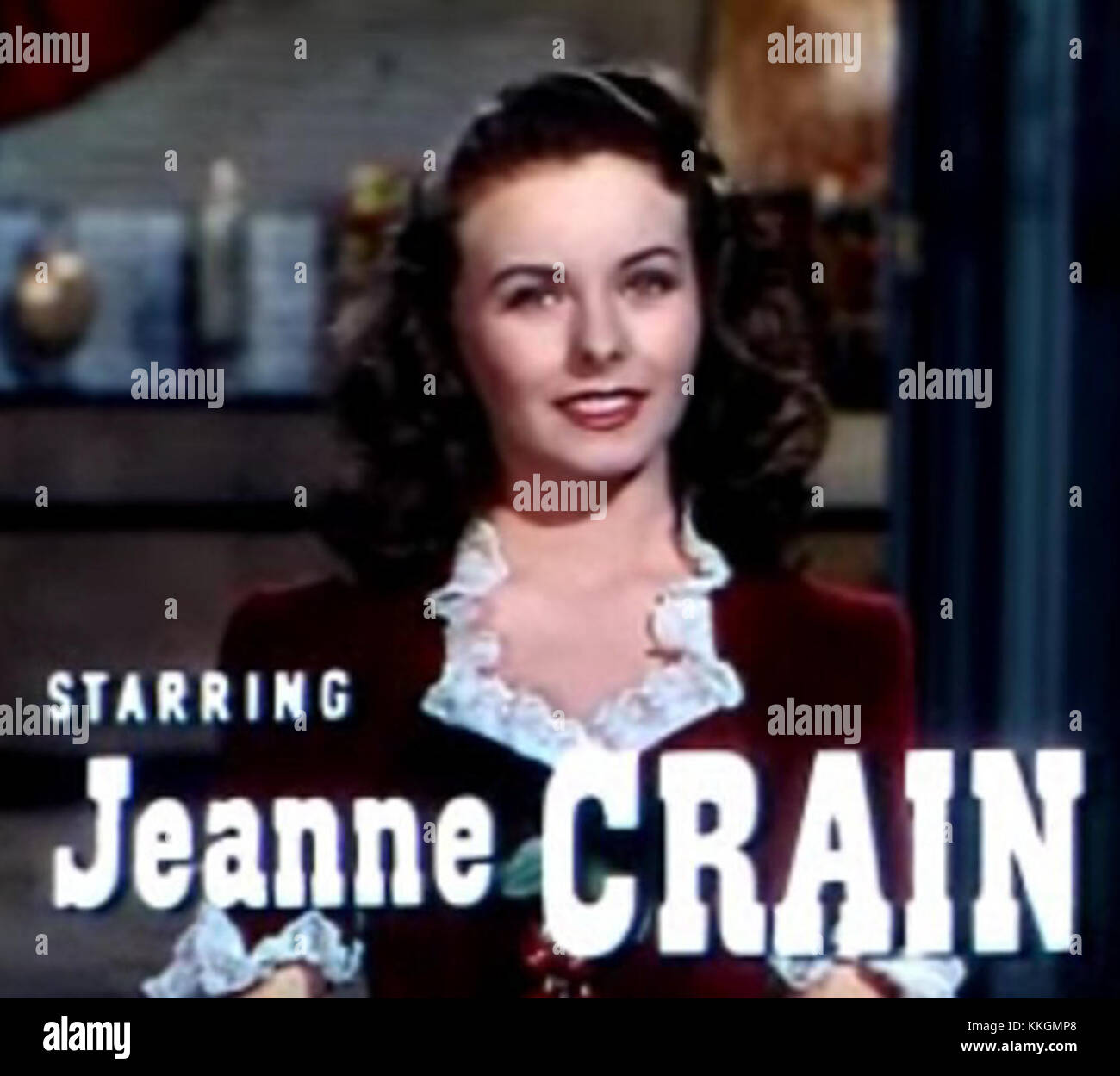 Jeanne Crain, actress, is pictured in a scene from the film State Fair ...