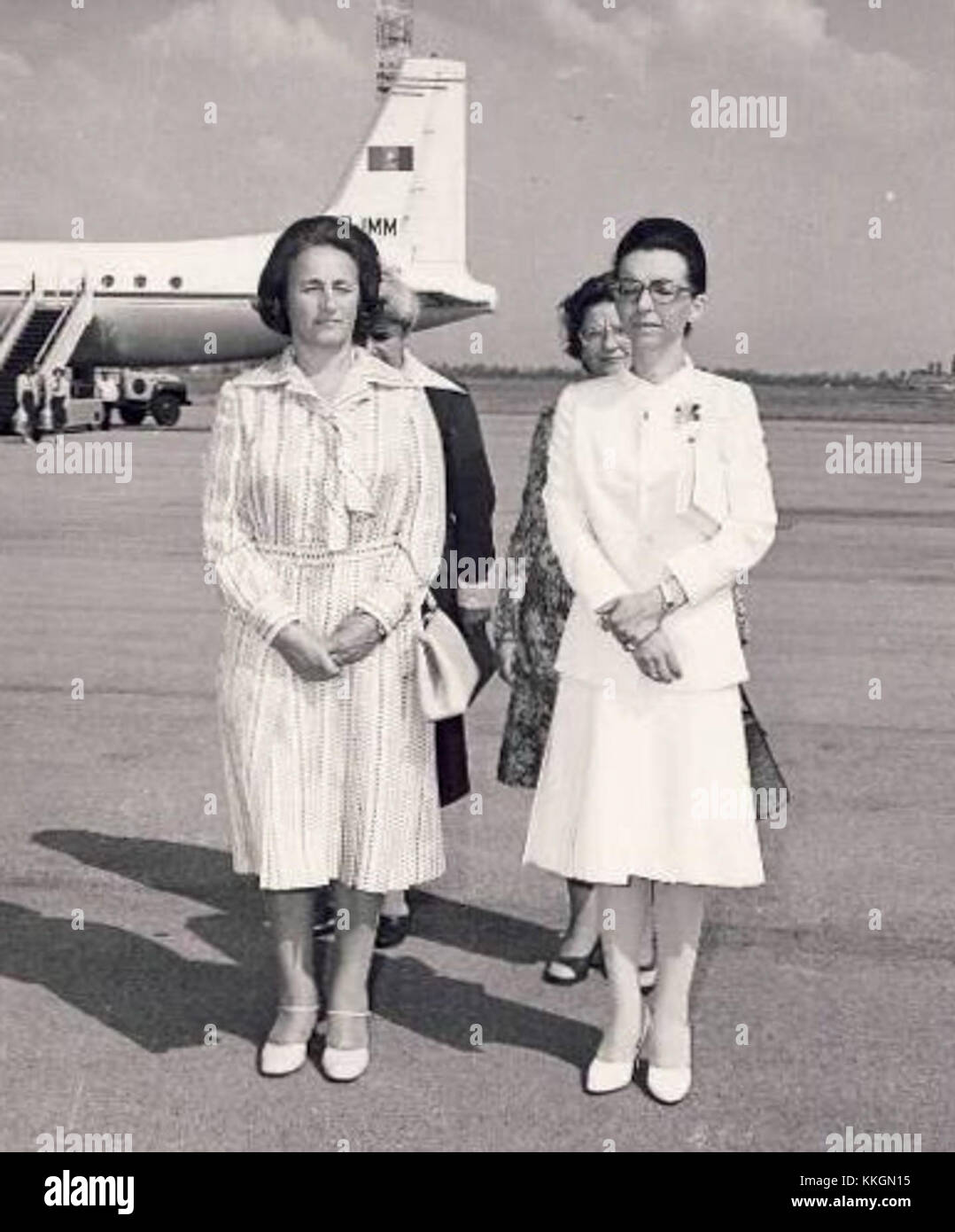 Photograph from 1977 depicting Elena Ceaușescu, First Lady of Romania ...