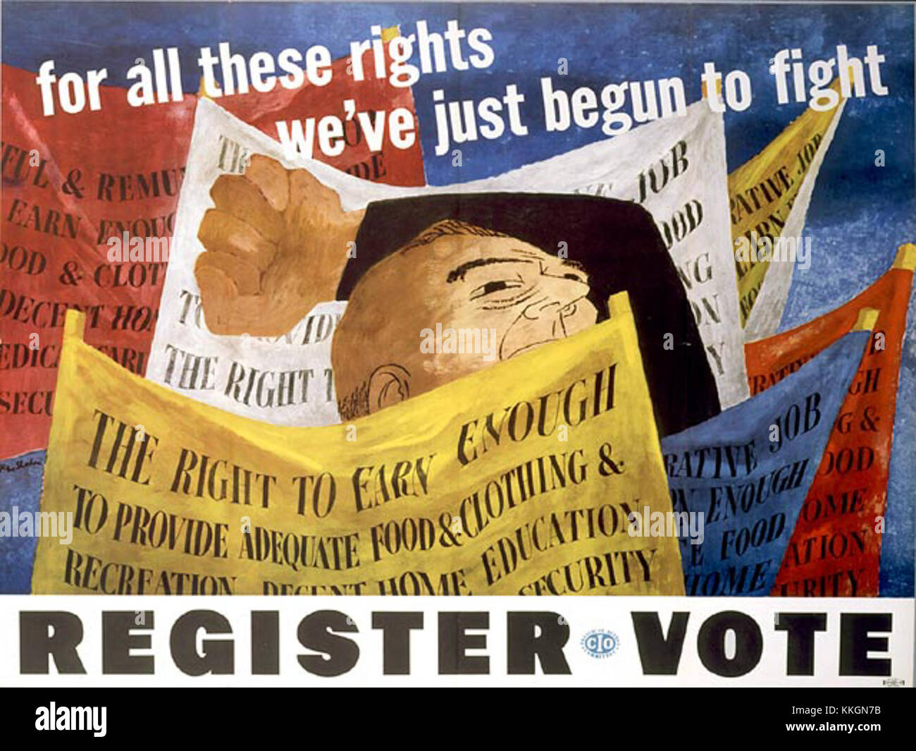 This refers to a poster promoting voter registration or encouraging ...