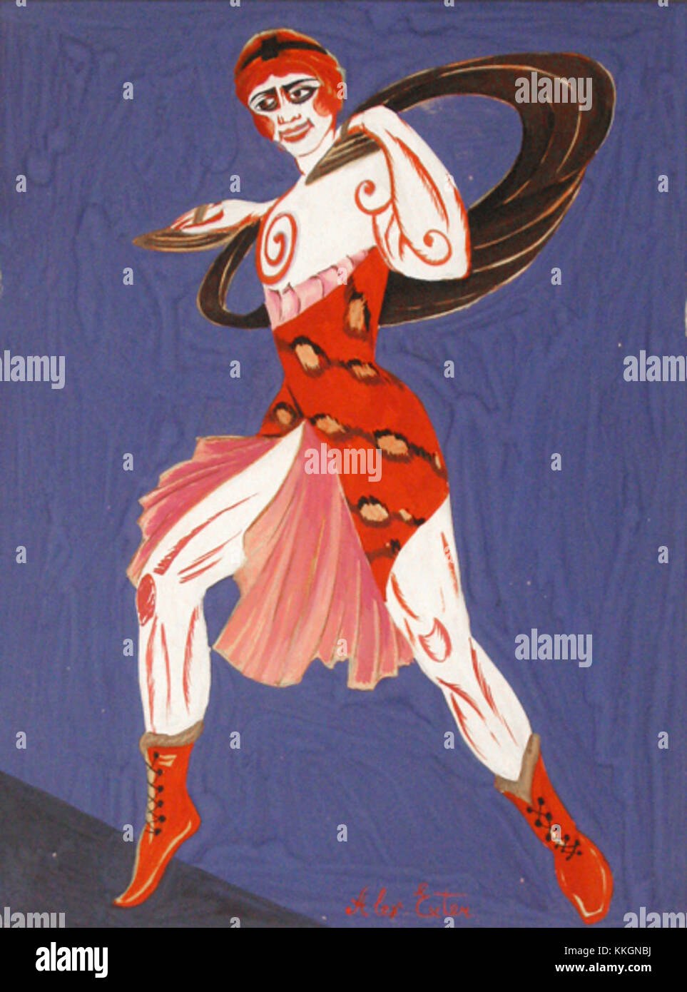 The costume by Alexandra Exter, designed for the Kifared production in ...