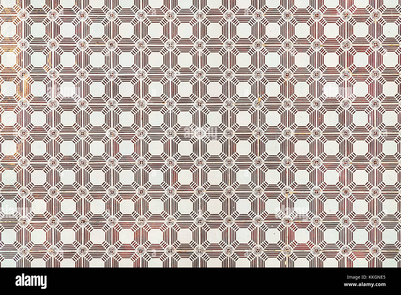 Beautiful Ceramic Wall Texture Pattern In Lisbon, Portugal Stock Photo ...