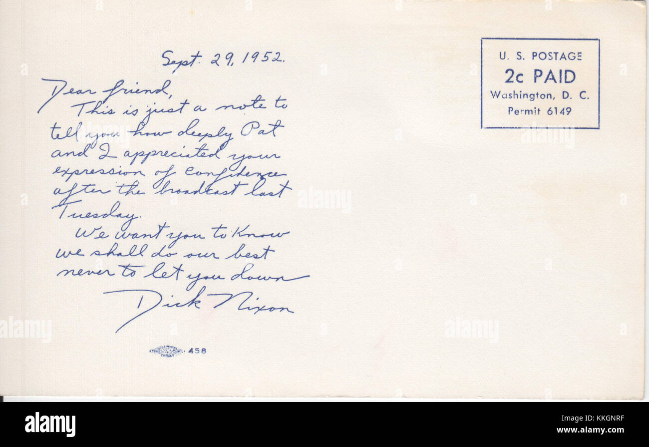 This 1952 postcard of Richard Nixon captures a historical moment in ...