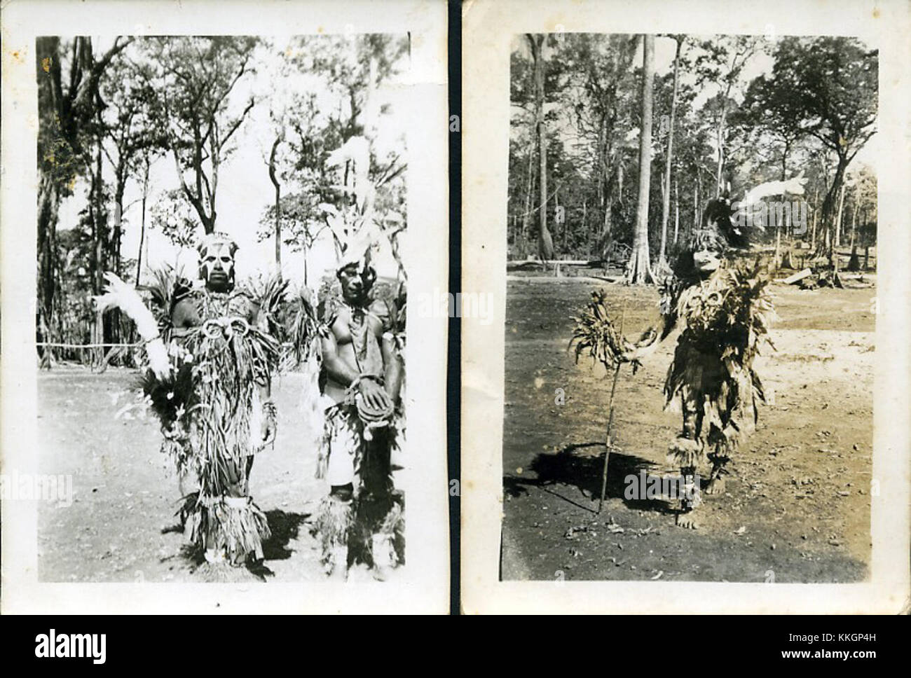 This image depicts the Native New British Islanders in 1944, capturing ...