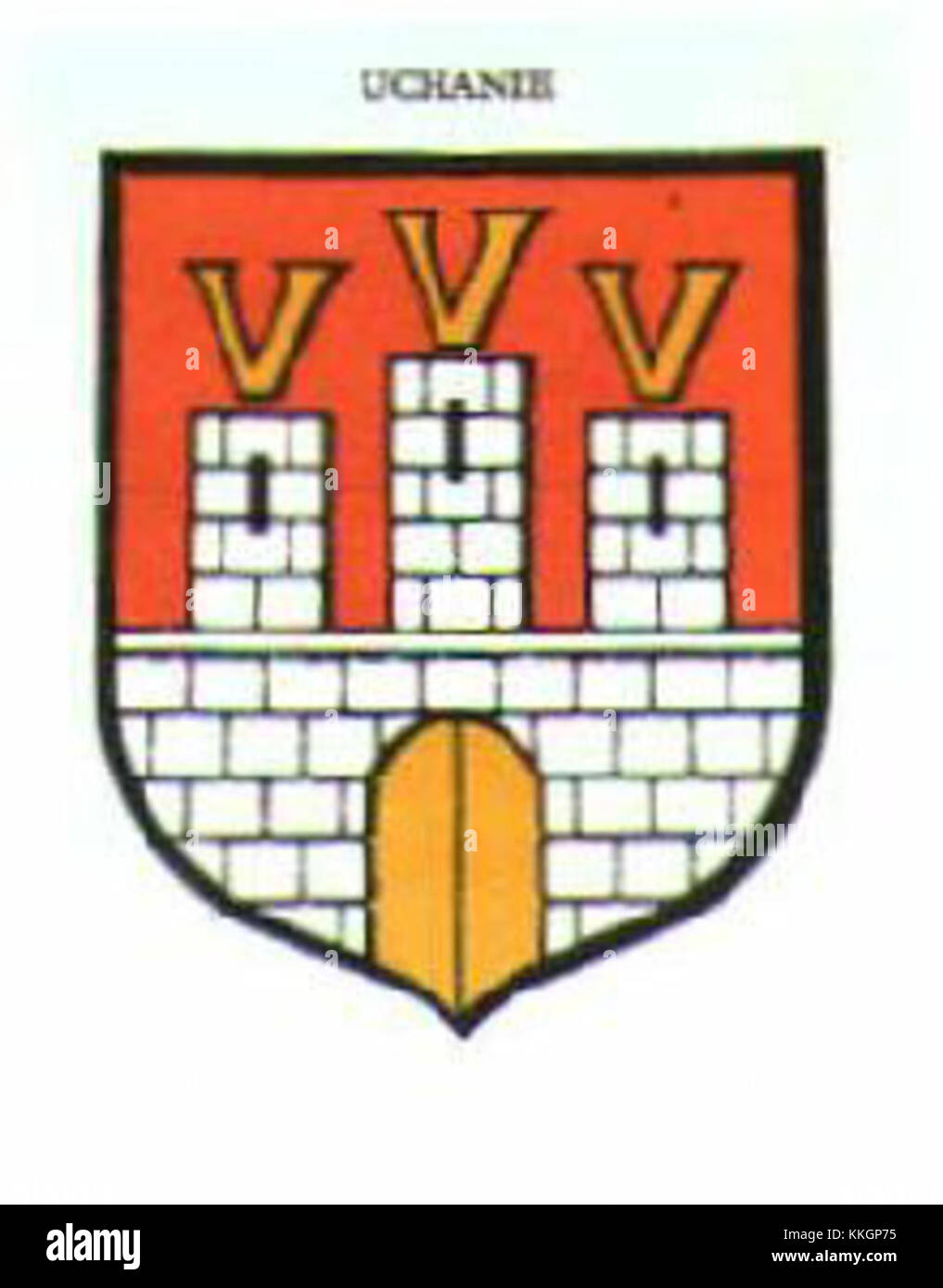 The Coat of Arms of the Gmina Uchanie, Poland, features symbols ...