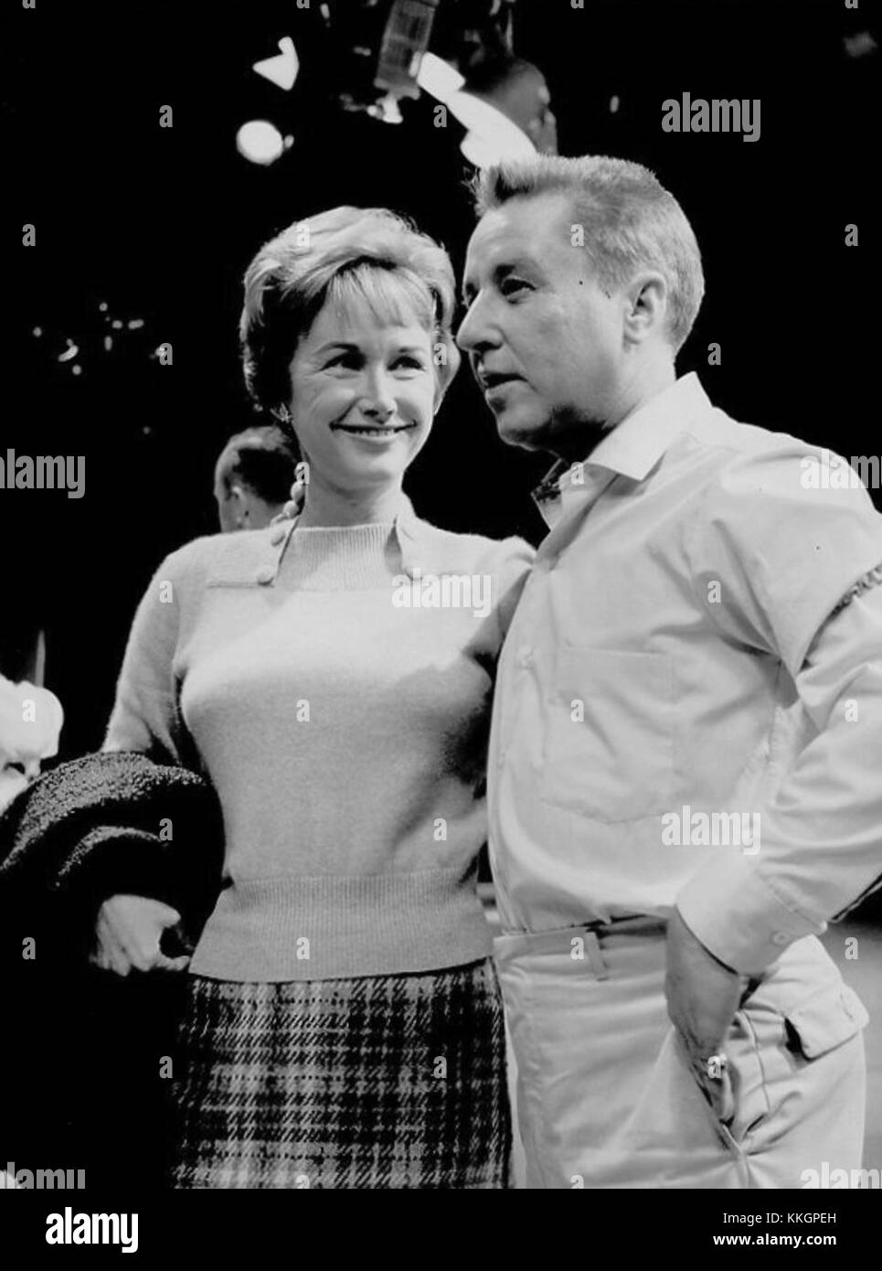 This image features Phyllis Avery and George Gobel, likely capturing a ...