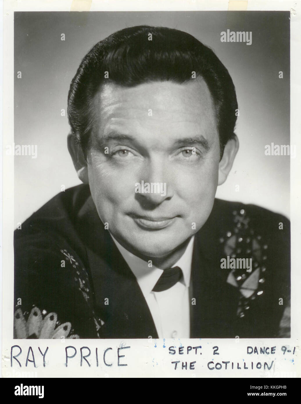 Ray Price is captured in this publicity portrait, a famous country ...