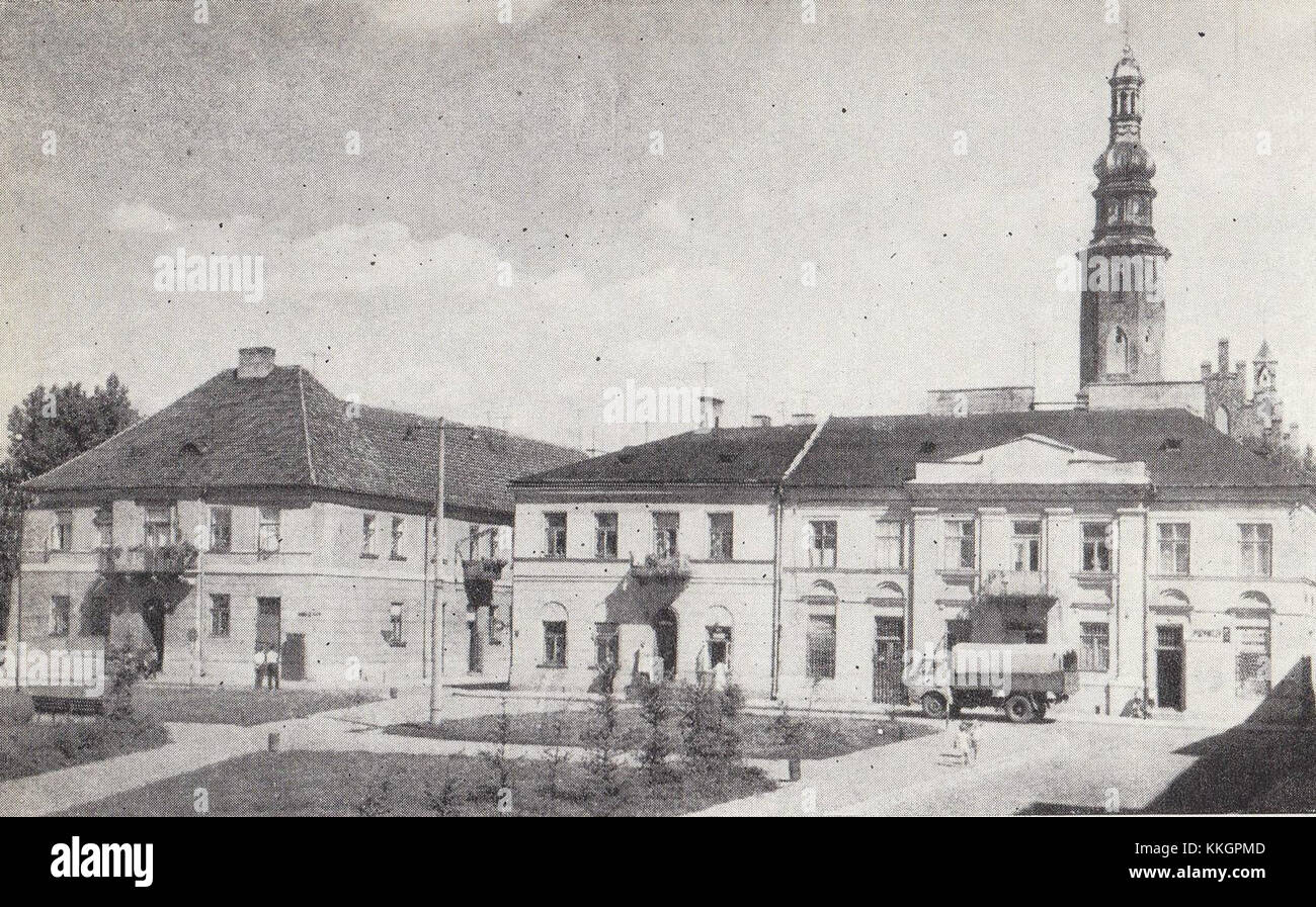This image features the Rynek (market square) in Radom, Poland. The ...