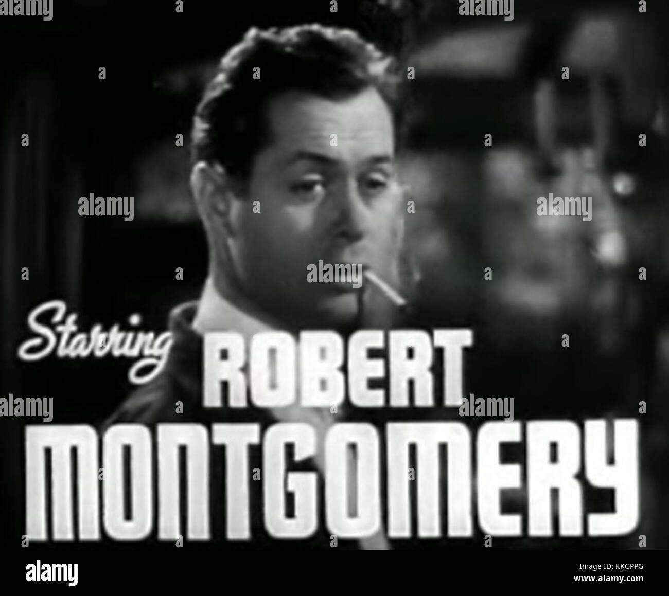 A trailer featuring Robert Montgomery in the film Night Must Fall, a ...