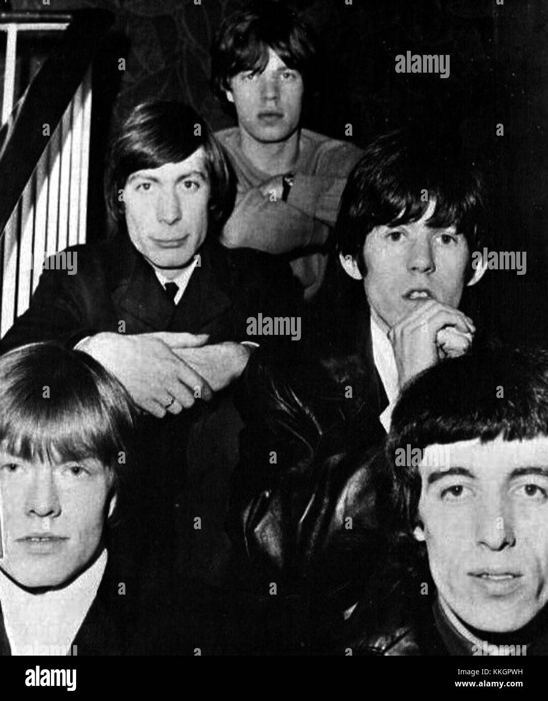 Rolling stones 1965 jagger Black and White Stock Photos & Images - Alamy