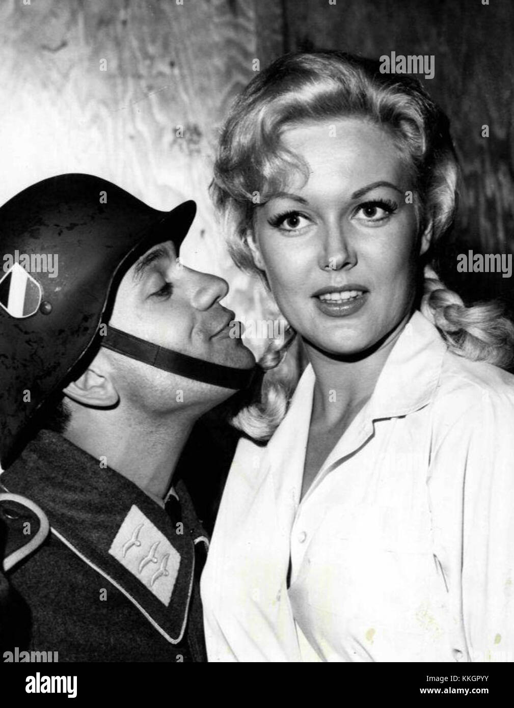 A promotional still of Robert Clary and Cynthia Lynn from the popular ...